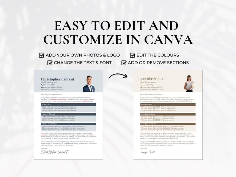 Market Update Letter, Real Estate Market Update Letter, Realtor Market ...