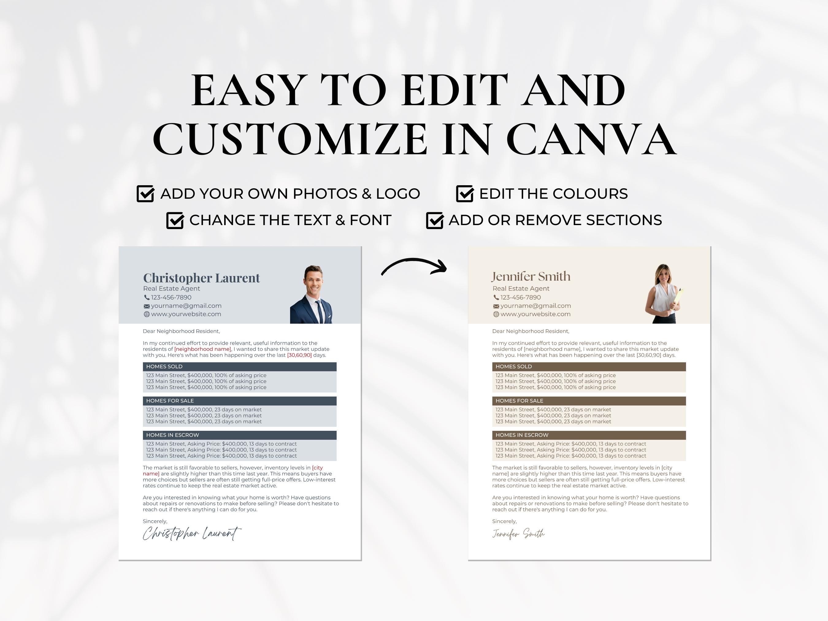 Market Update Letter, Real Estate Market Update Letter, Realtor Market ...