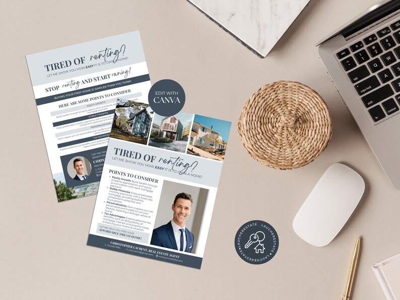 Real Estate Rent Vs Buy Flyer, Tired of Renting Flyer, Why Rent Flyer ...