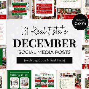 31 December Realtor Instagram Posts, Real Estate Social Media Post With ...
