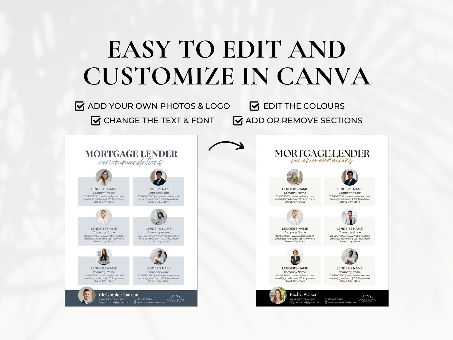 Lender Recommendations Flyer, Trusted Lenders Flyer, Mortgage Lender ...