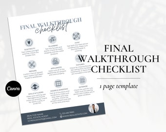 Final Walk Through Checklist, Walkthrough Checklist, Closing Guide ...