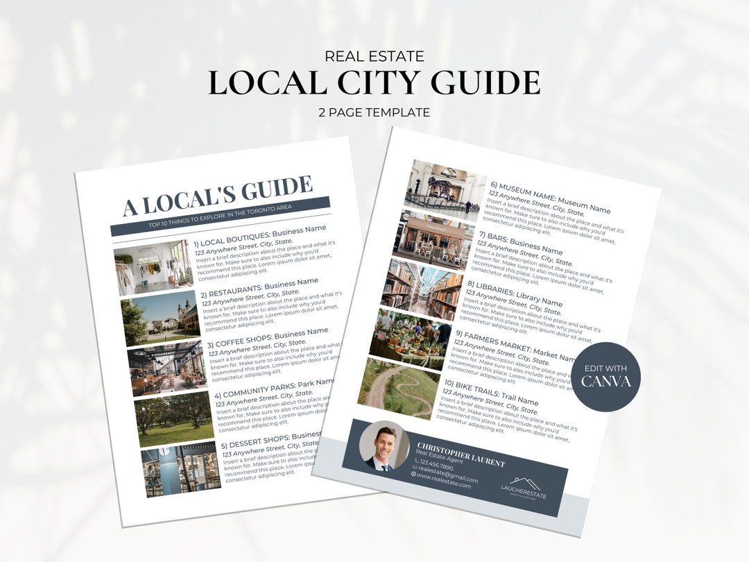 Real Estate Local Guide Template, City Guide Flyer, Welcome Guide ...