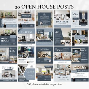 20 Open House Instagram Posts Open House Social Media Posts - Etsy