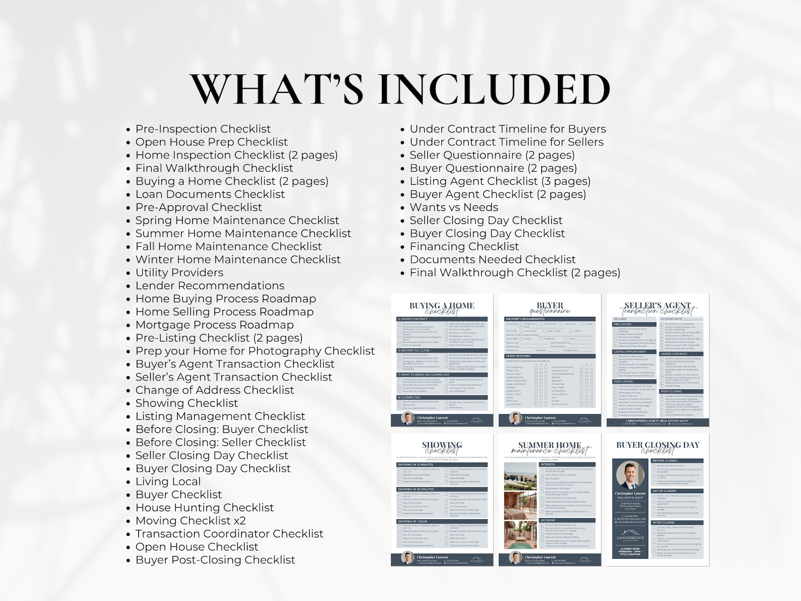 Real Estate Checklist Bundle, Listing Checklist for Realtors, Real ...