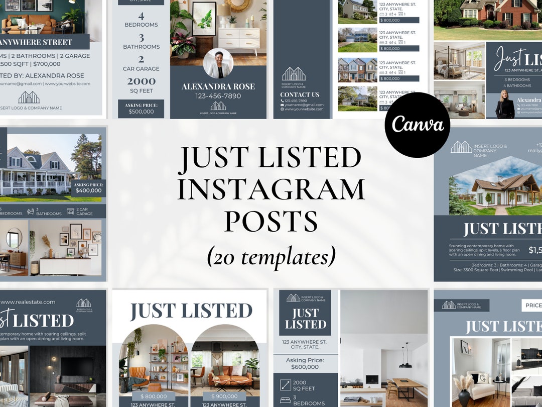 20 Real Estate Just Listed Instagram Posts, for Sale Real Estate ...