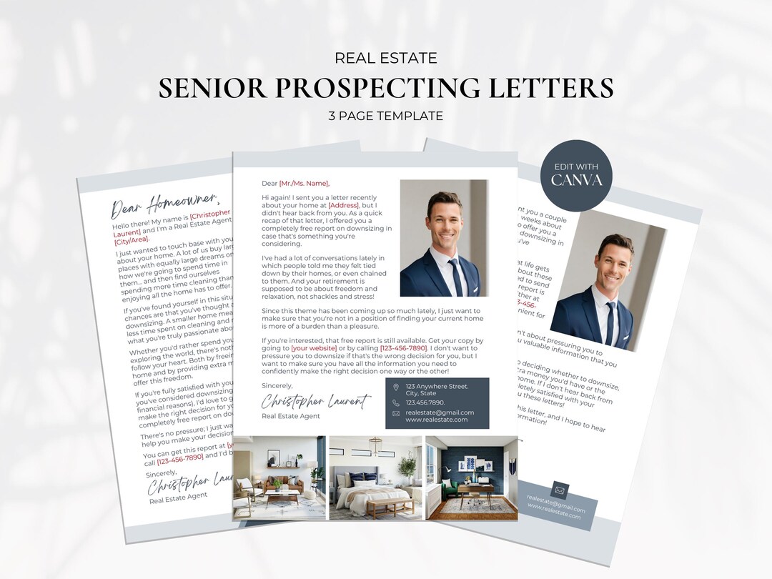 Senior Real Estate Agent Introduction Letter, Realtor Prospecting ...