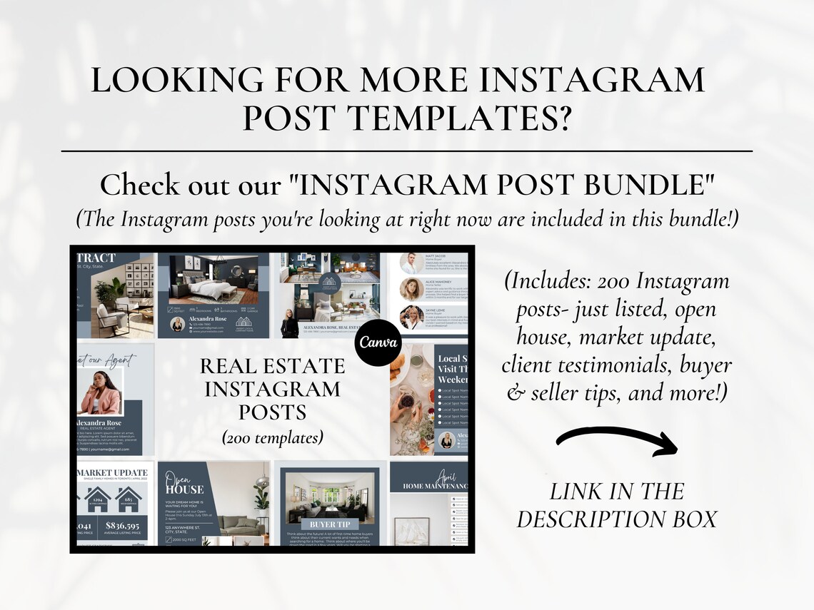 Agent Introduction Instagram Posts Real Estate Team Realtor - Etsy