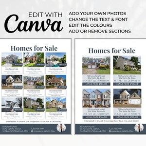 Real Estate Multiple Listing Flyer New Listing Flyer Realtor - Etsy
