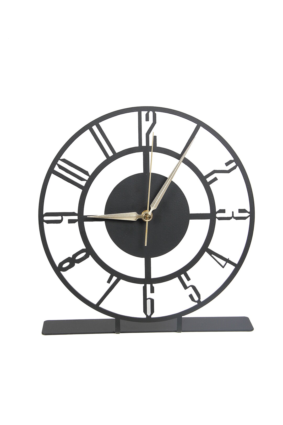 Desk Clock , Modern Metal Black Desk Shelf O'clock , Modern Design ...