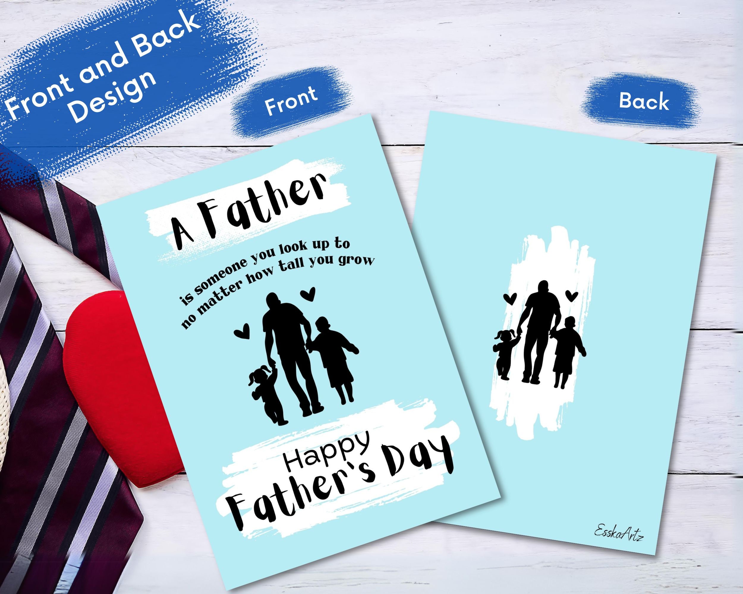 Father's Day Card, Printable Cards, Instant Download, Father's Day Gift ...
