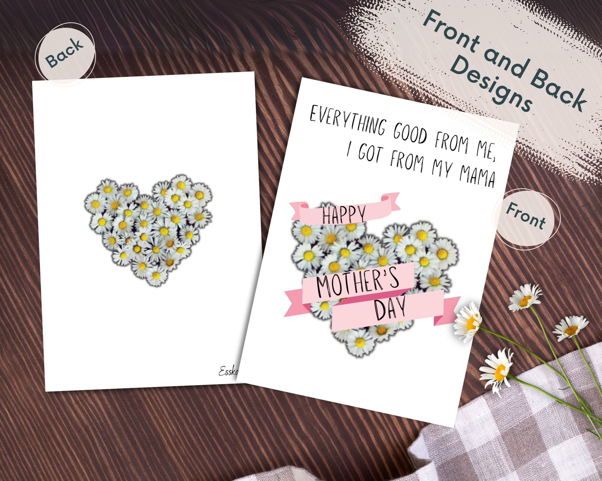 Mother's Day Card, Printable Cards, Instant Download, Mother's Day Gift ...