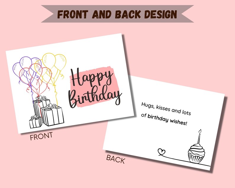 Printable Birthday Card, Greeting Cards Printable, Digital Birthday ...