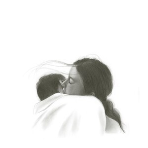 Art Print From Original Pencil Drawing: the Long Goodbye, Minimal Art ...