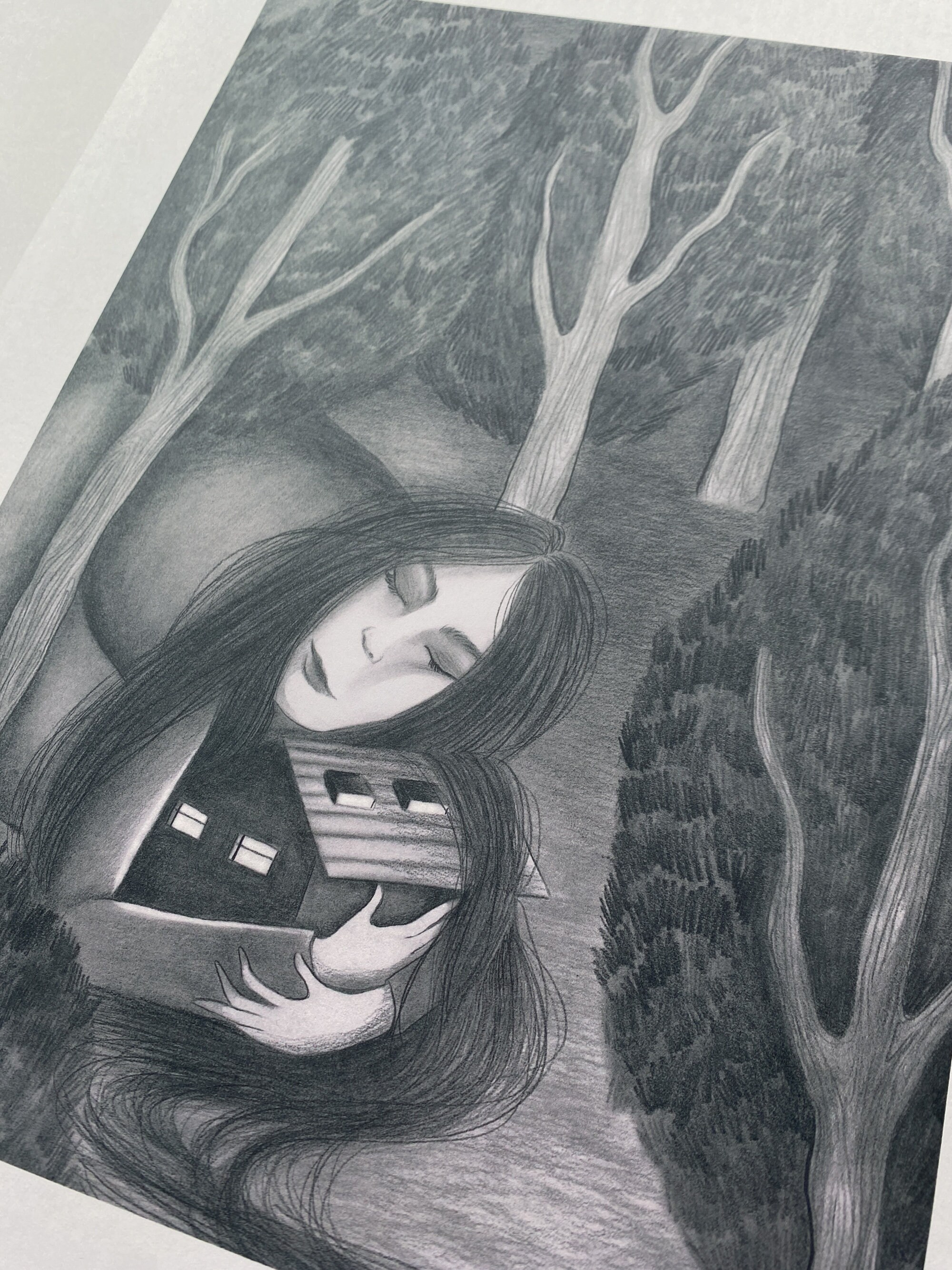 Art Print From Hand-drawn, Original Pencil Drawing: "home" - Etsy