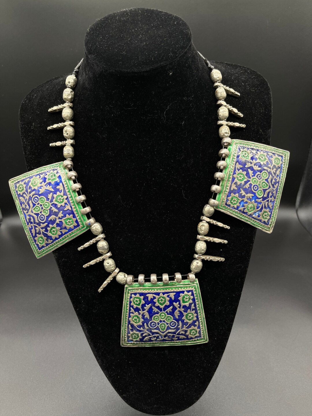 Beautiful Old Pakistani Silver Necklace - Etsy