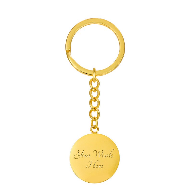 Birth Flower Keychain, Personalized Engraved Keychain, October Month ...