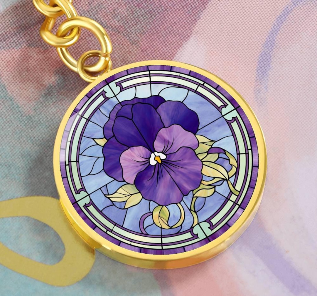 Birth Flower Keychain, Personalized Engraved Keychain, February Flower ...
