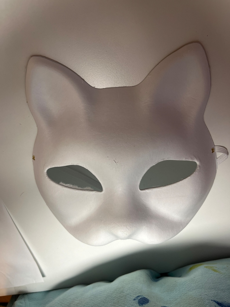 CUSTOM Therian Fox or Cat Mask Elastic Fit - Etsy