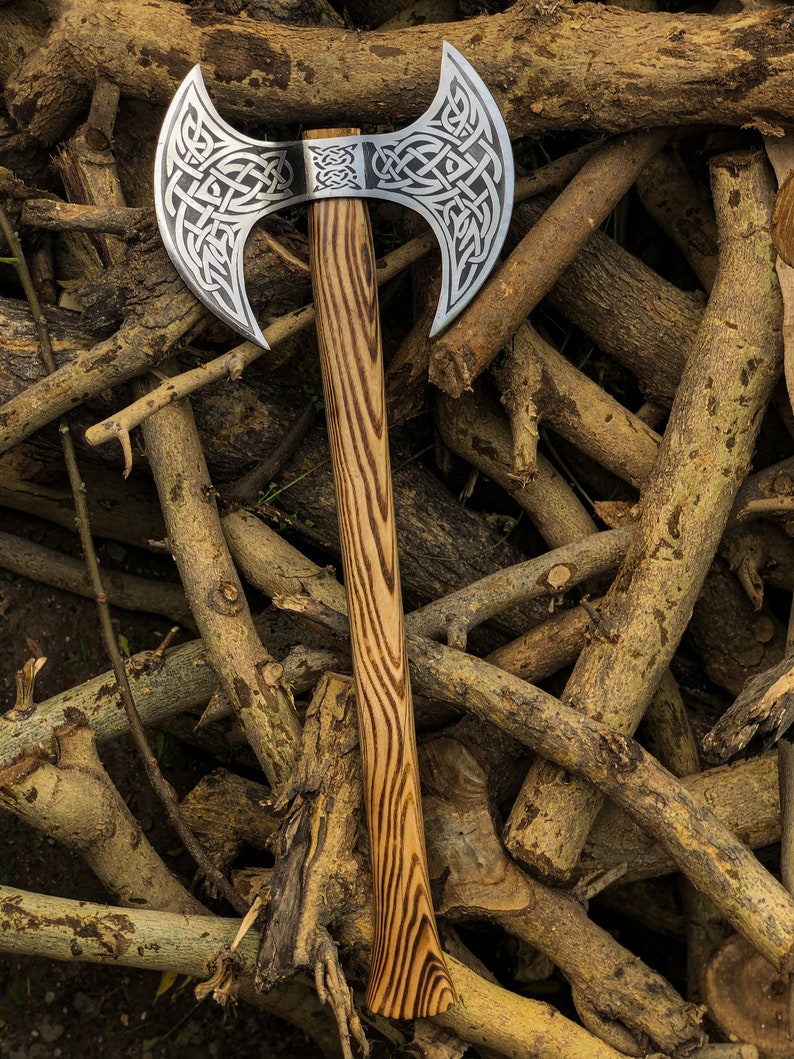 Custom Hand Forged Lion Axe, Viking Handmade Axes, Throwing Axes, D2 ...