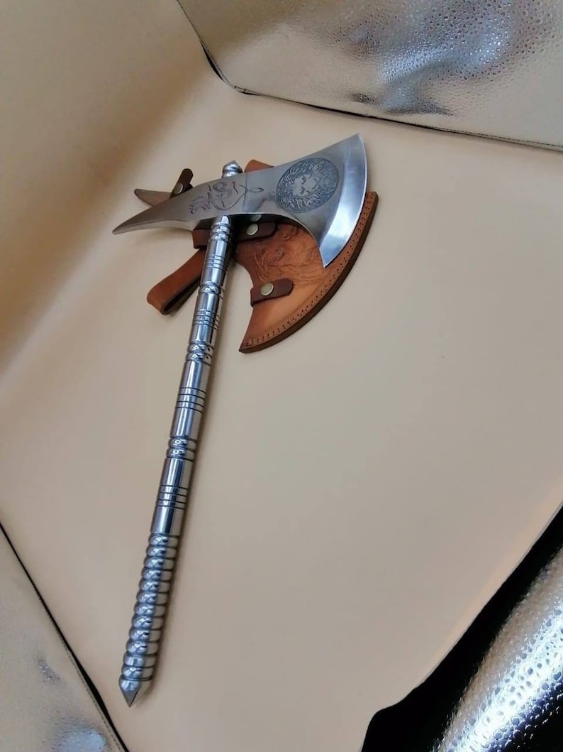 Custom Hand Forged Lion Axe, Viking Handmade Axes, Throwing Axes, D2 Steel Axes, Axes, Christmas ...