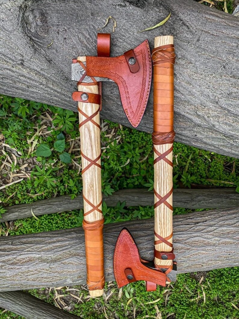 Hand Forged Damascus Axe, Viking Axes, Throwing Axes, Axes, Camping ...