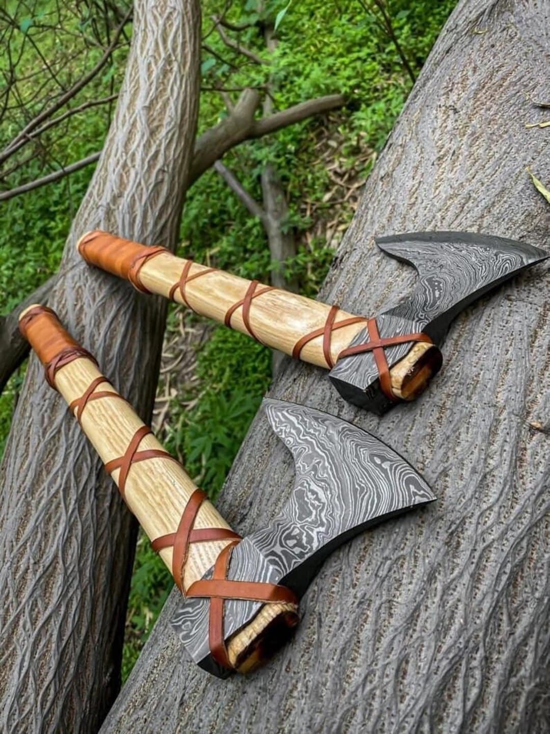 Hand Forged Damascus Axe, Viking Axes, Throwing Axes, Axes, Camping ...