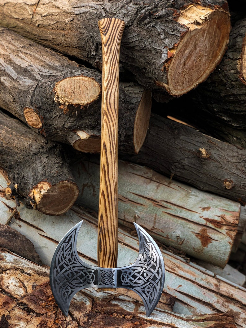 Custom Hand Forged Lion Axe, Viking Handmade Axes, Throwing Axes, D2 ...