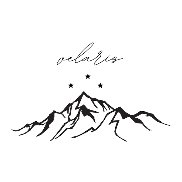 Velaris Mountain Svg - Etsy