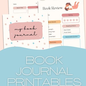 Reading Journal Printable PDF - Etsy