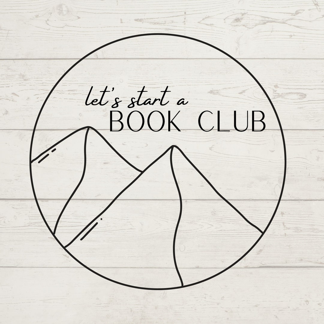 Let's Start A Book Club Svg/png/pdf/jpeg Bookish DIY Printable for Book ...
