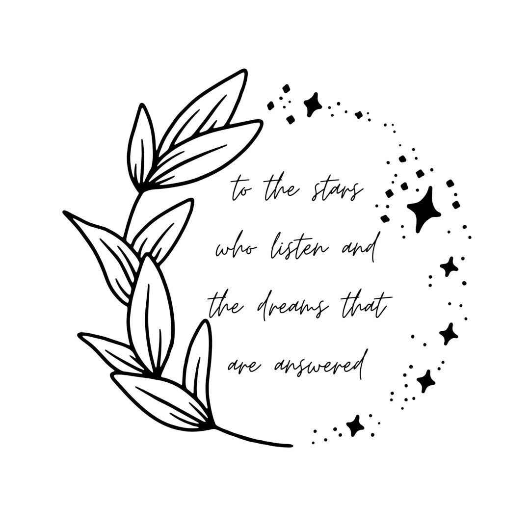 Starry Quote Svg/png/jpg/pdf Bookish DIY Printable for Book Lover - Etsy