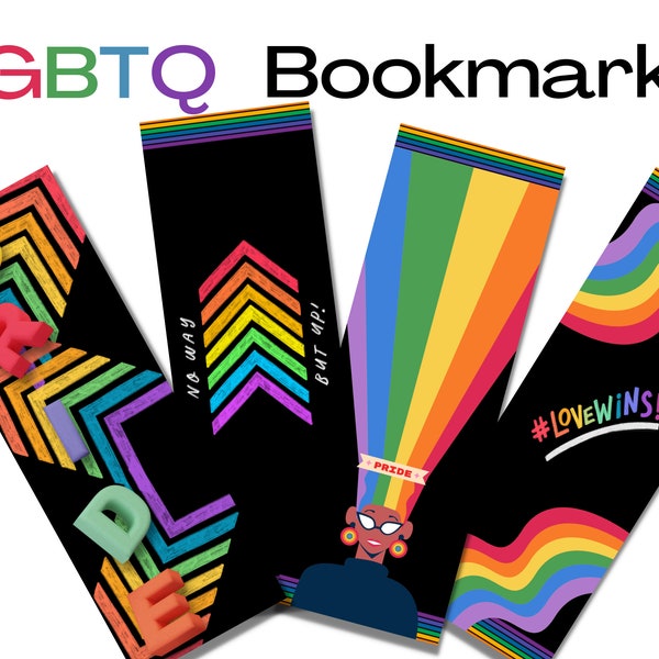 Pride Book Marks Printable - Etsy
