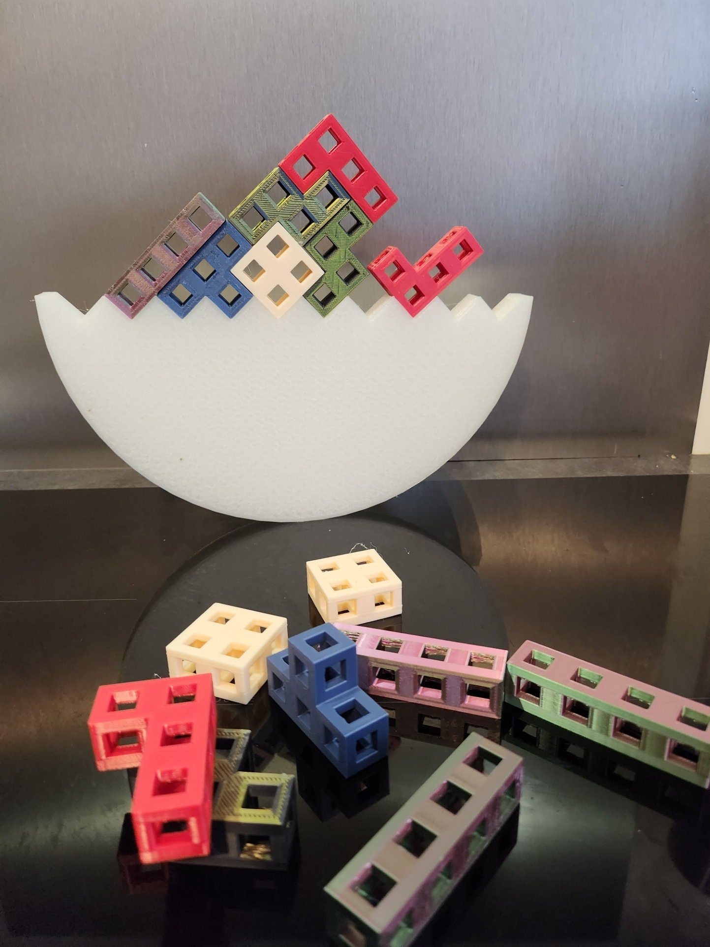 Tetris Balance Game in 3D Printing / 50 Pieces - Etsy