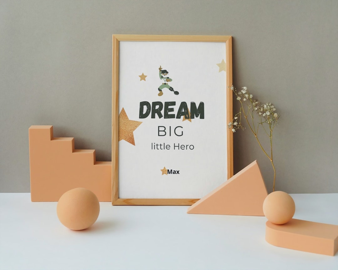 Dream Big Poster. Poster Personalized - Etsy