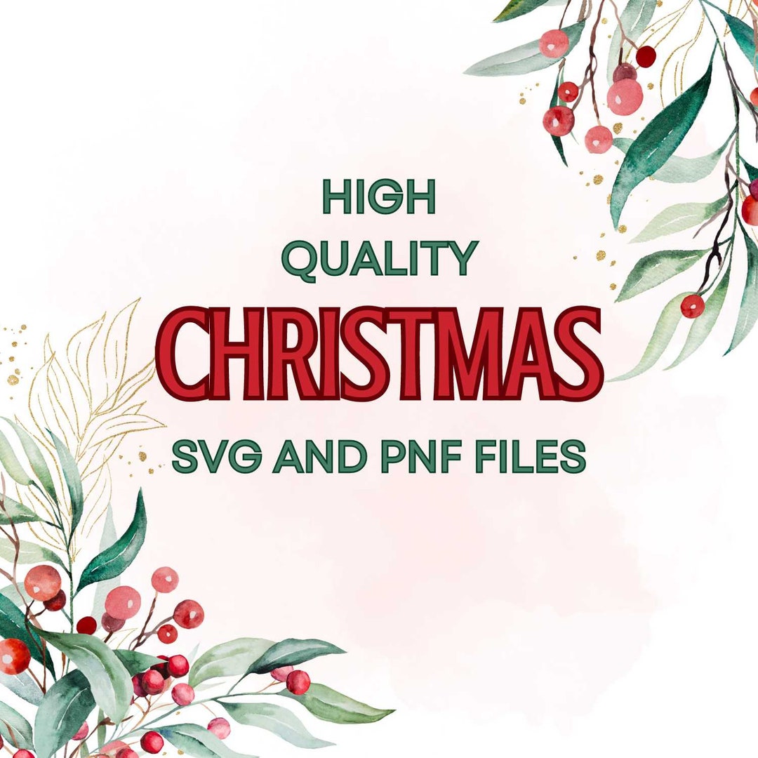 Christmas Joy Digital Clipart Set: Instant Download, Christmas SVG ...