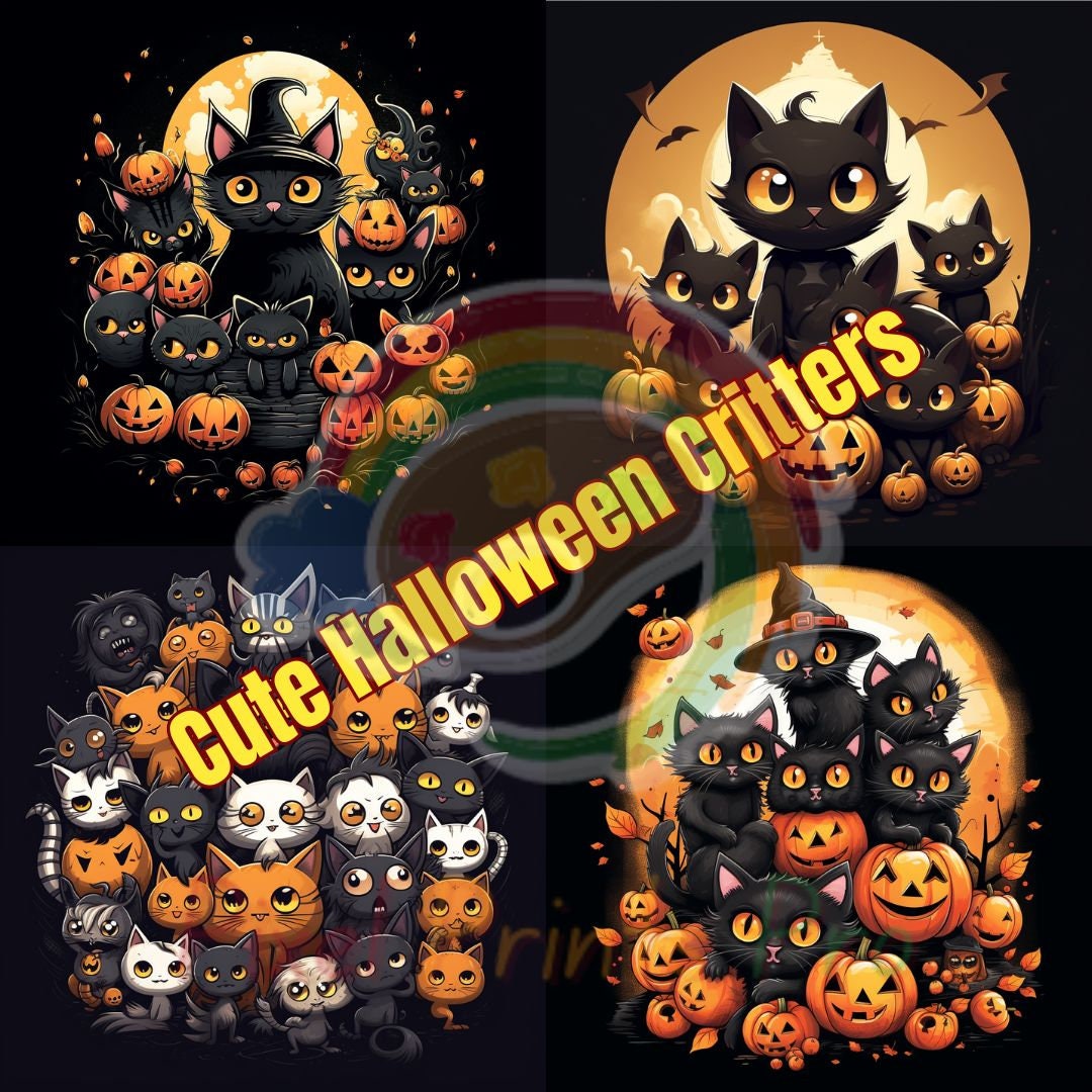 Spooktacular Halloween T-shirt Design Bundle Halloween Print - Etsy