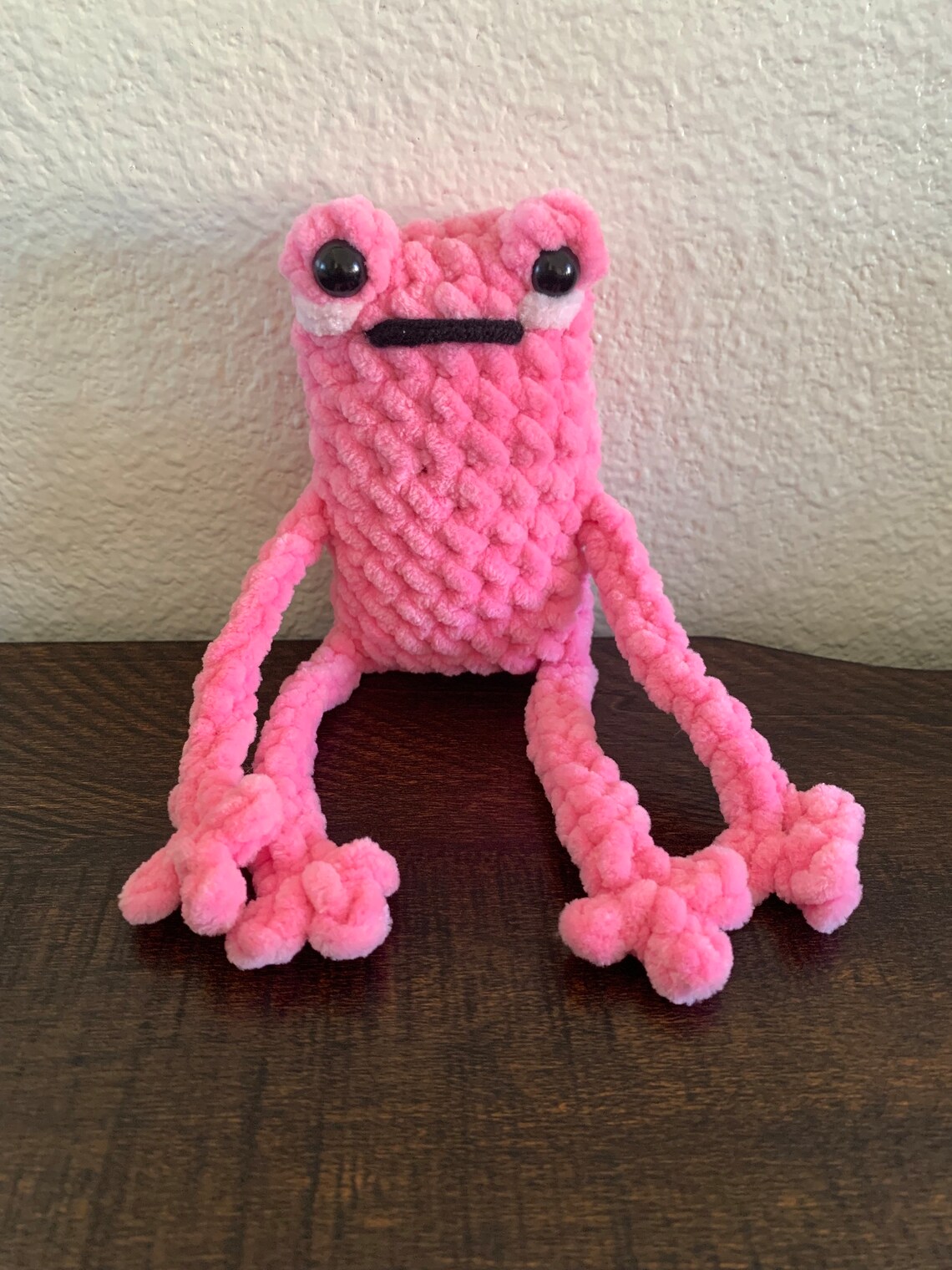 Handmade Crochet Frog, Leggy Frog, Plush Frog, Grumpy Frog - Etsy