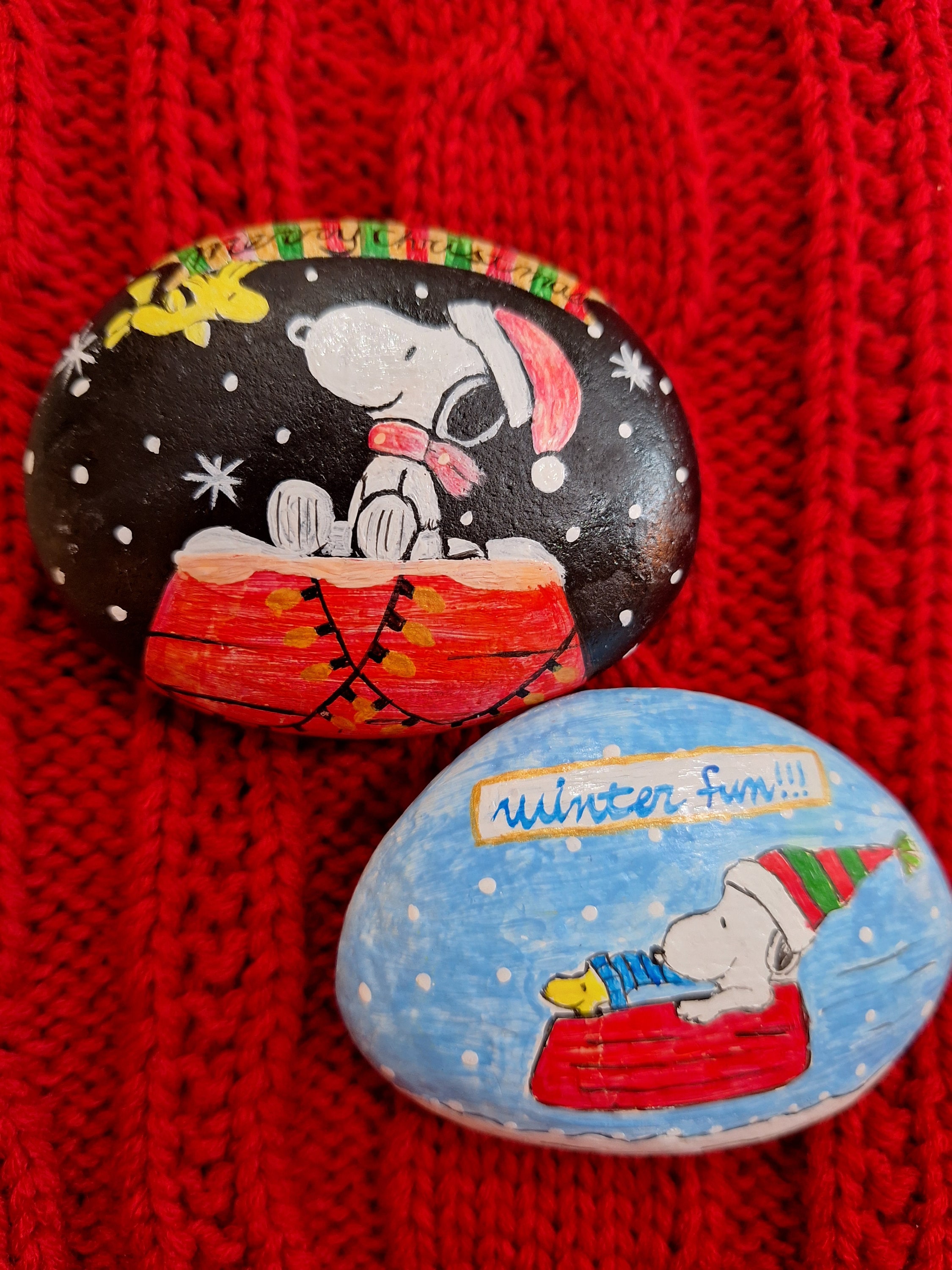 Snoopy Rock Paint - Etsy