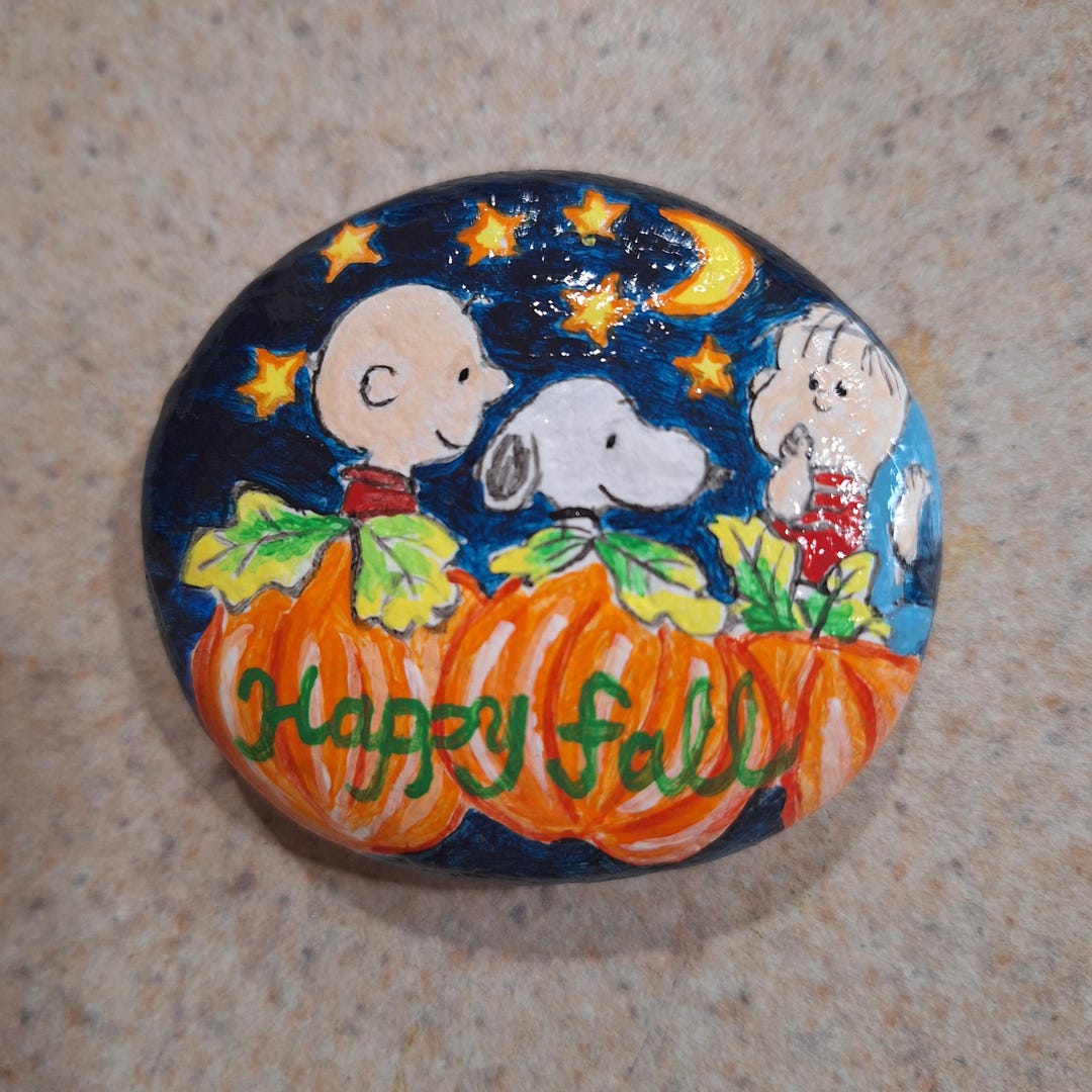 Snoopy Rock Paint - Etsy