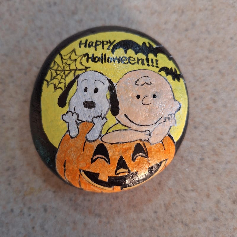 Snoopy Rock - Etsy