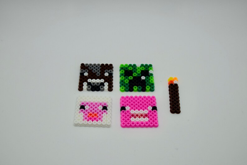 Minecraft Sheep Pig Creeper Horse Torch Perler Bead Set Nerd Nerdy ...