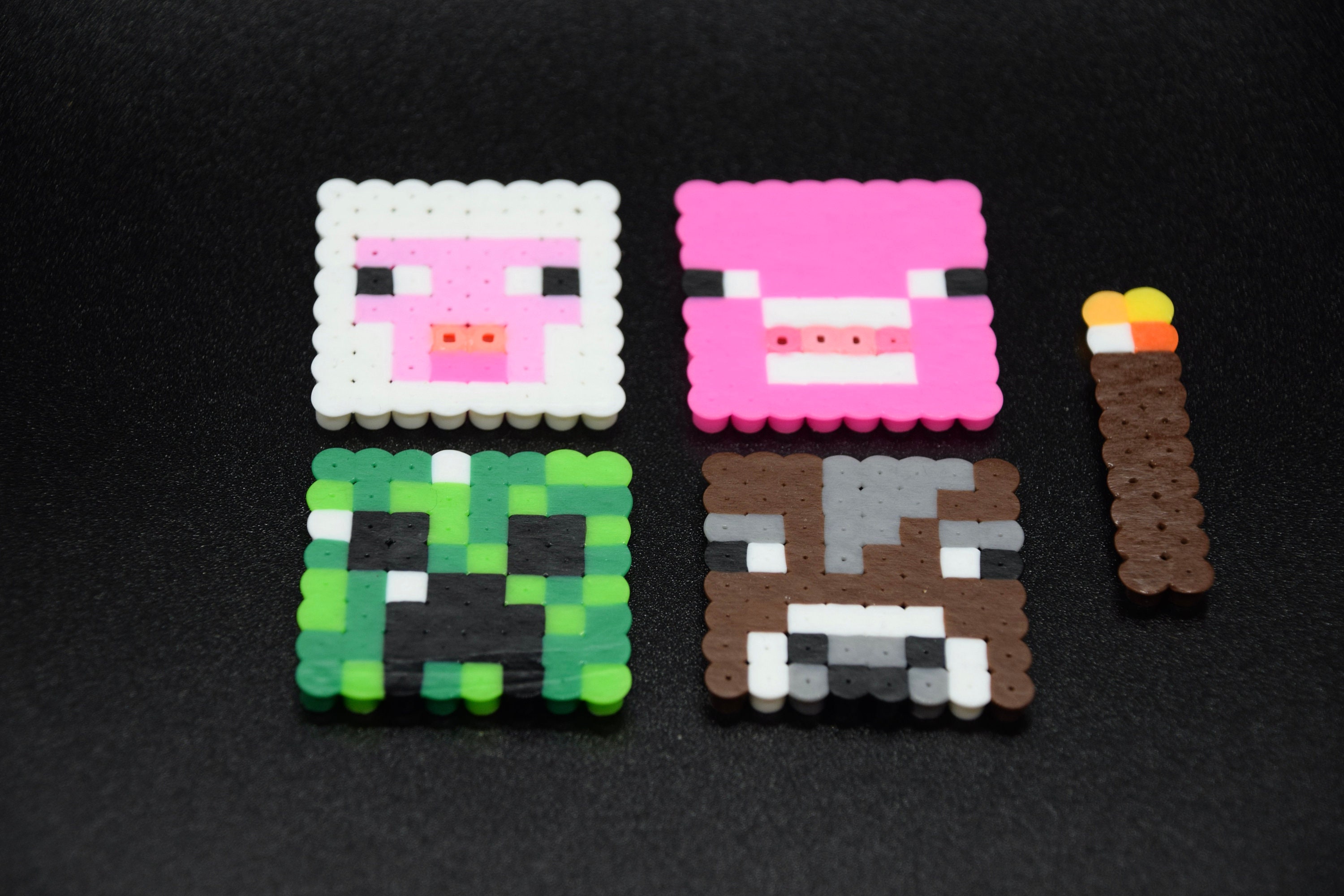 Minecraft Sheep Pig Creeper Horse Torch Perler Bead Set Nerd Nerdy ...