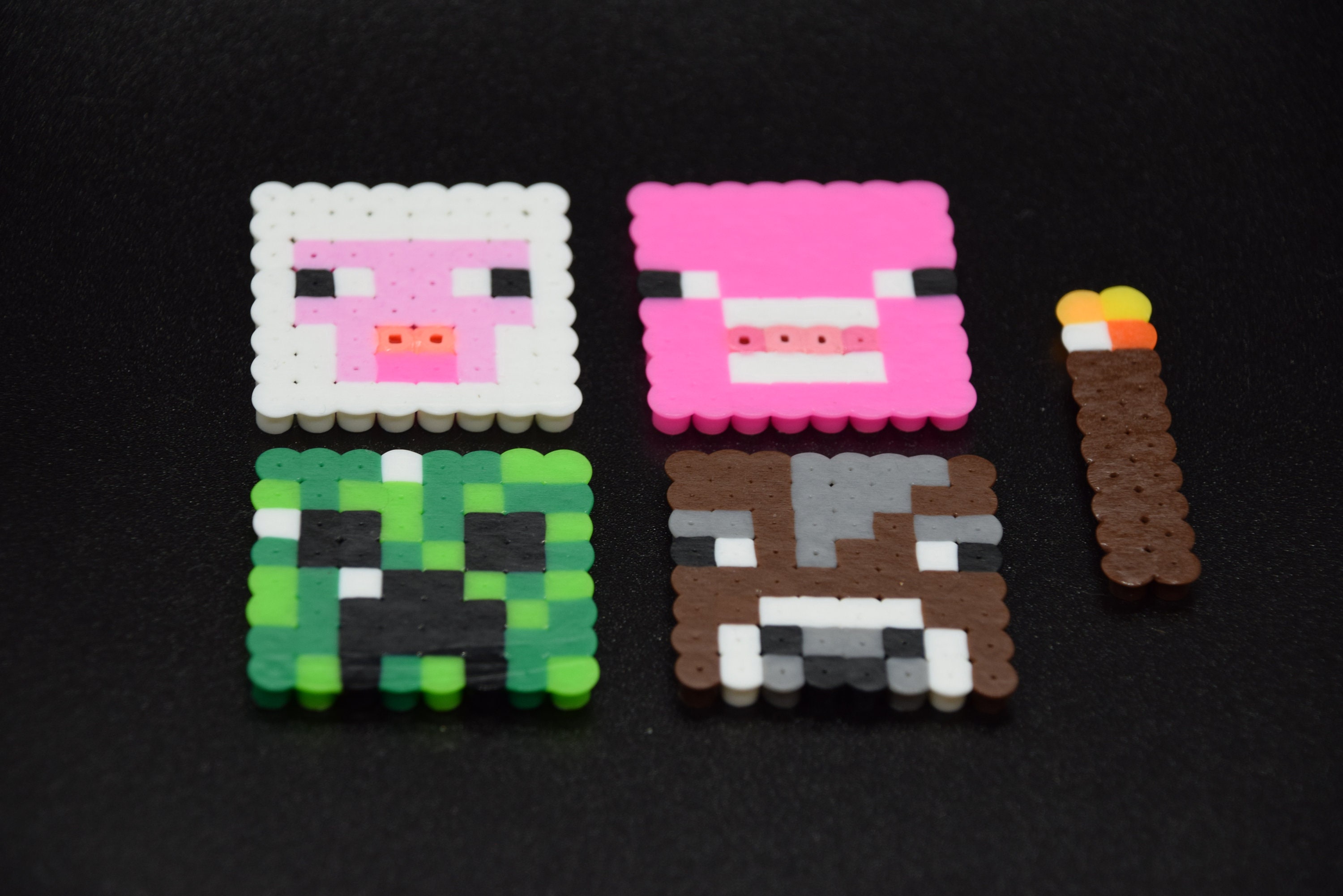 Minecraft Sheep Pig Creeper Horse Torch Perler Bead Set Nerd Nerdy ...