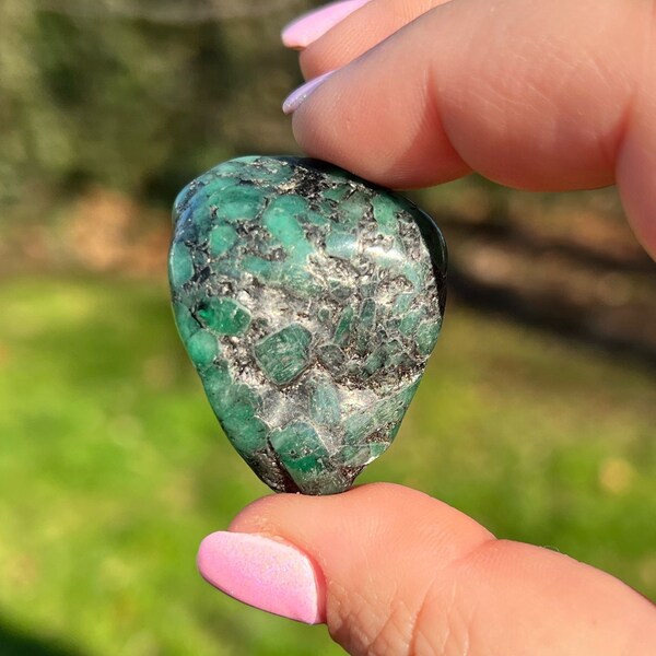Tumbled Emerald - Etsy