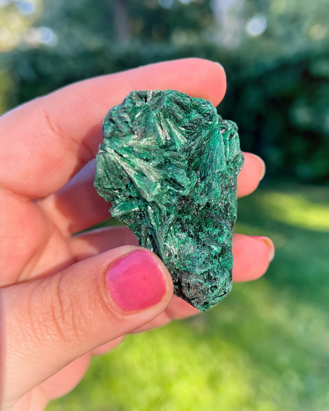 Raw Malachite Specimen, Fibrous Malachite, Silky Malachite,velvet ...