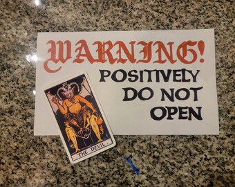 Do Not Open Decal - Etsy
