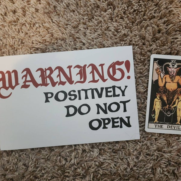 Annabelle Do Not Open Sticker - Etsy