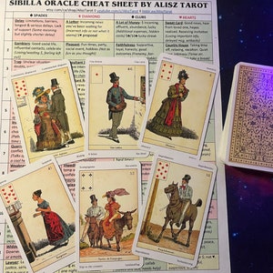 Sibilla Oracle Cheat Sheet Quick Reference Guide - Upright & Reversal ...