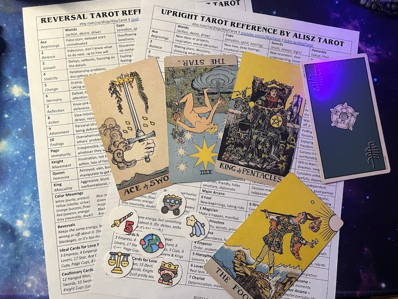 Tarot Cheat Sheet Quick Reference Guide - Major & Minor Arcana Upright Reversal Meanings ...